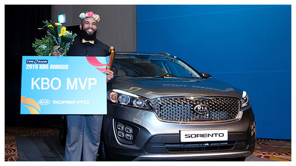 기아자동차, KBO리그 MVP 에릭 테임즈 선수에게 쏘렌토 증정