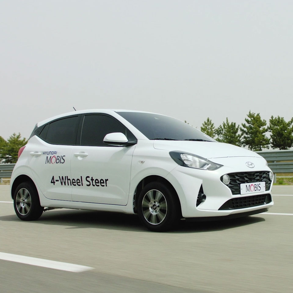 4WS(4 Wheel Steering)｜무한한 주행의 자유｜현대모비스